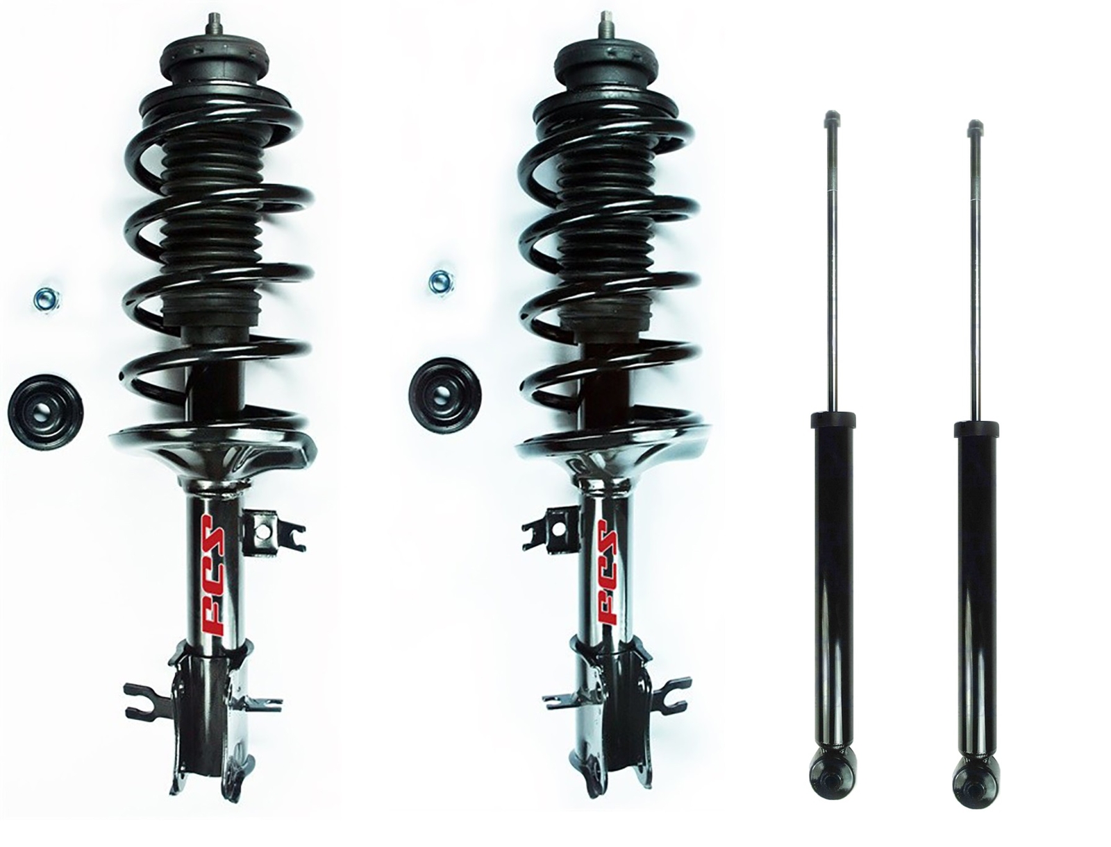 FCS Front Struts Coil Springs and Rear Shocks Kit For Chevrolet Aveo ...