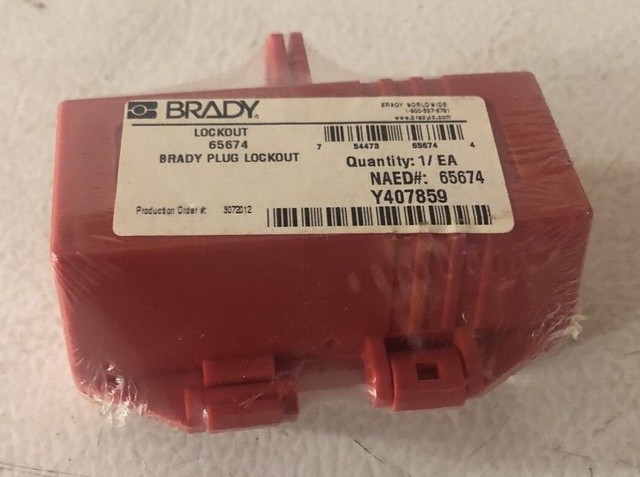 Brady 65674 Plug Lockout 110v W/ Danger Labels for sale online | eBay