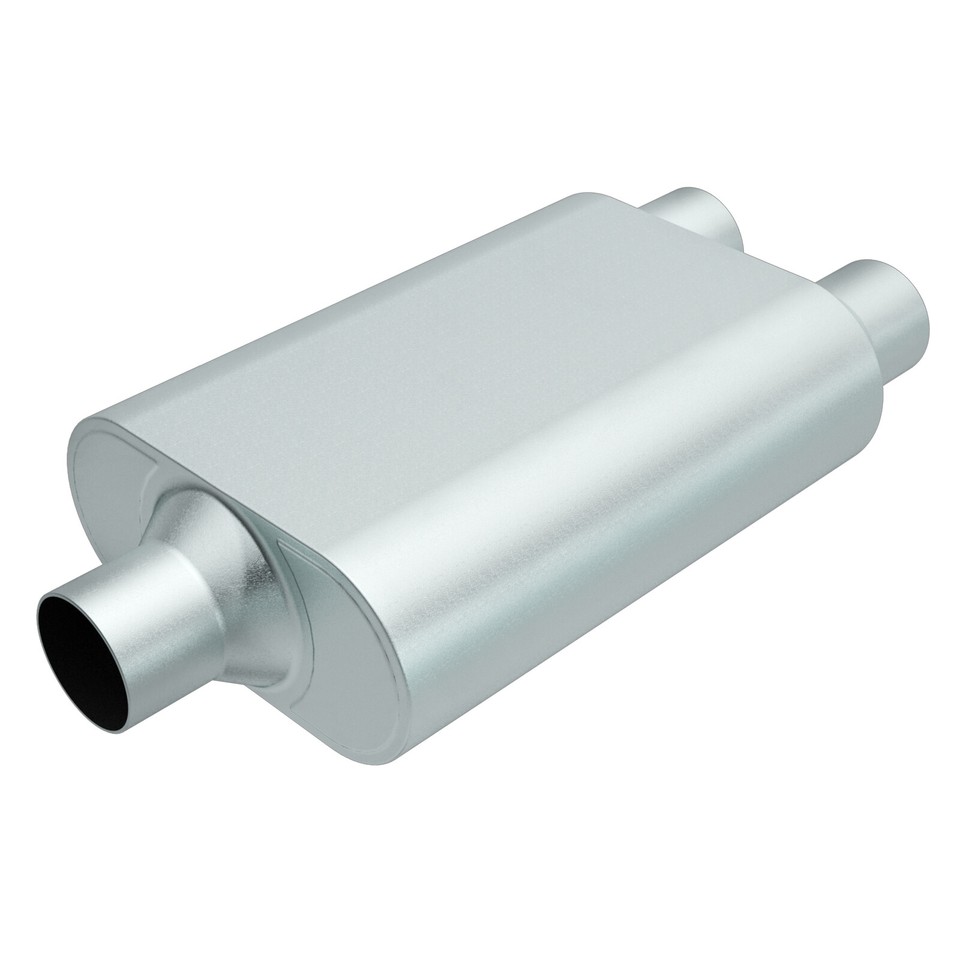 MagnaFlow RUMBLE Performance EXHAUST Aluminized Muffler 3" Center Dual ...