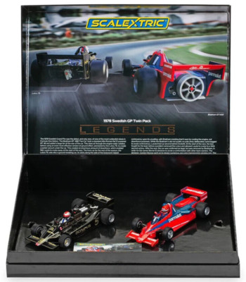 Scalextric Lotus & Brabham 1978 Swedish GP Twin Pack 1/32 Slot Car Set ...