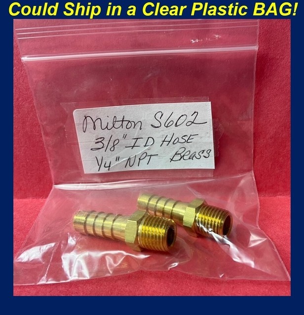Brass Hose End No S-602 Milton Ind INCOM 3pk for sale online | eBay