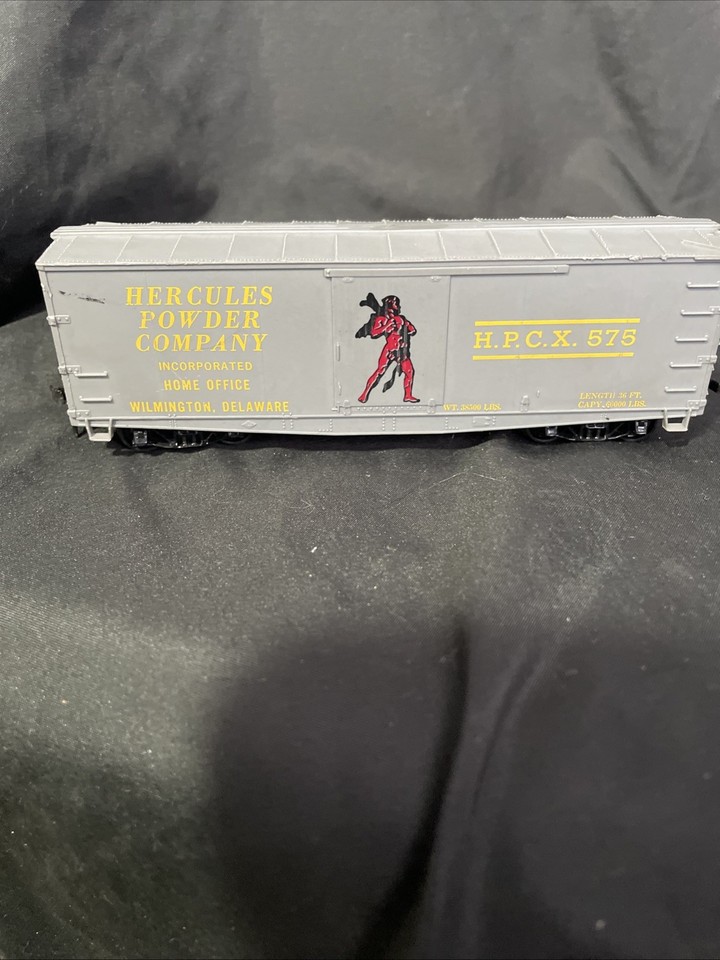Vintage Roundhouse 36" Billboard Box Car Hercules Powder HO Scale Train ...