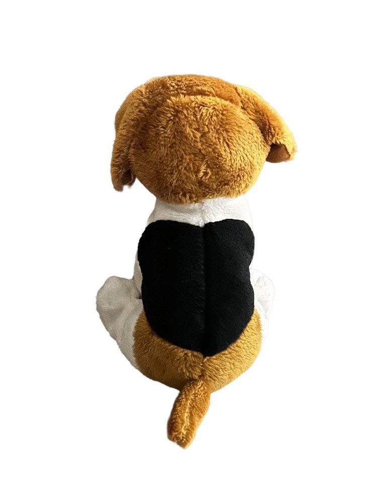 TY BANJO the DOG BEANIE BABY BIG EYES Tan And White Beagle Plush ...