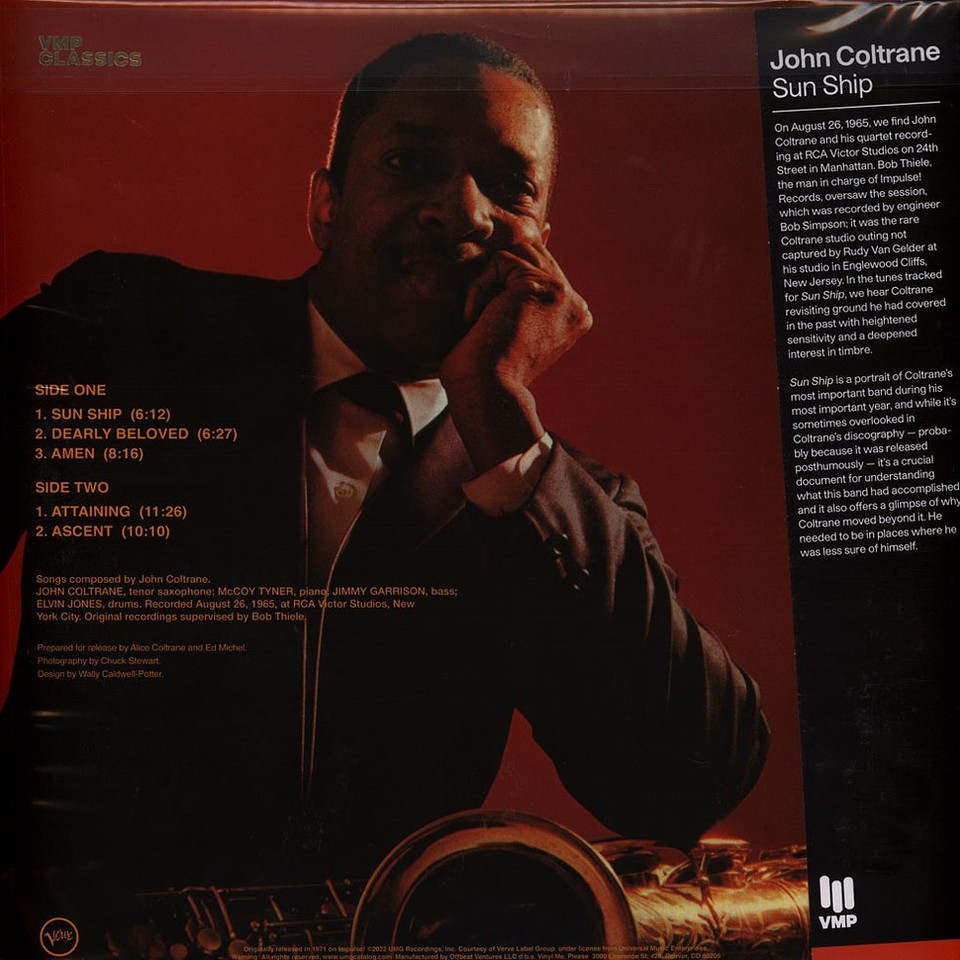 John Coltrane - Sun Ship Vinyl Me, Please Edition (1971 - US - Reissue ...