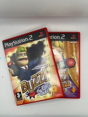 Playstation 2 PS2 Buzz Big Quiz and Mega Quiz Plus Buzz Wired Controllers X 4 | eBay UK