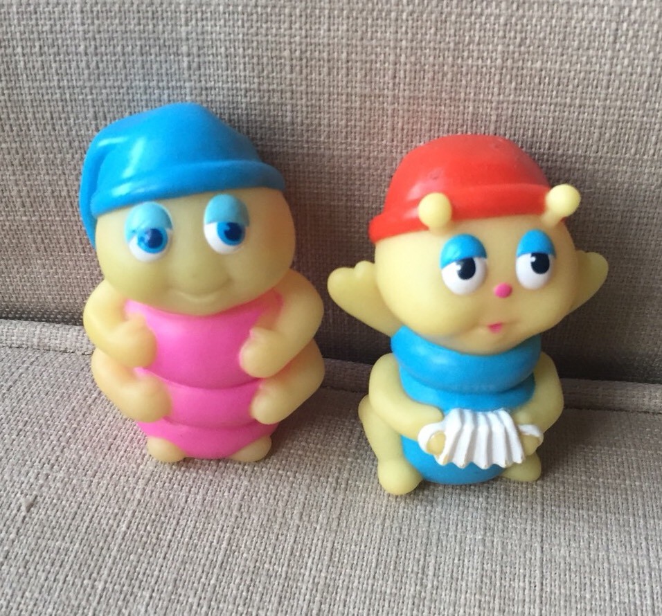 Gloworm Toy Cricket Snug bug 1985 Hasbro Vintage Soft Plastic Semi Hard ...