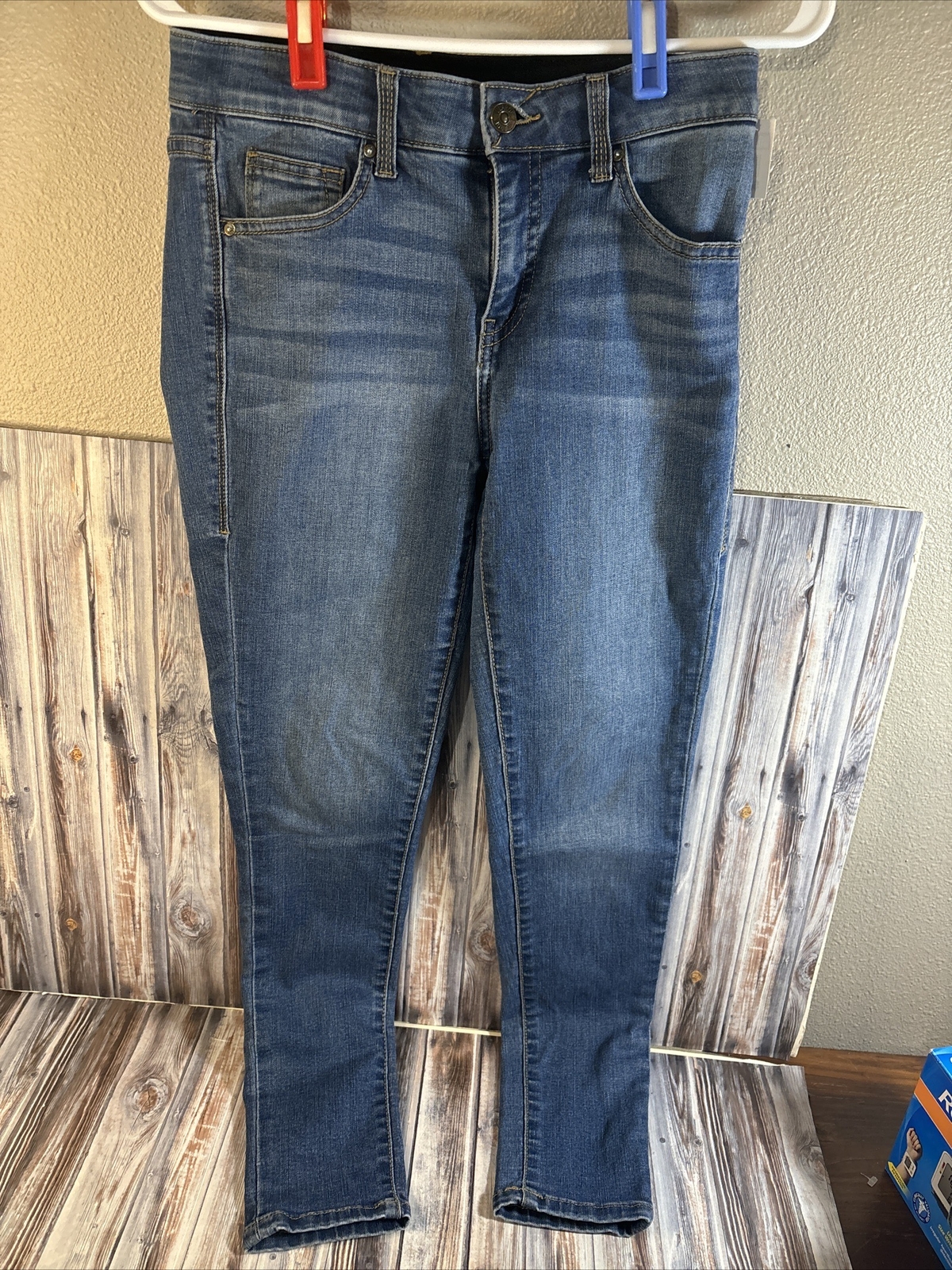 LuLaRoe Jeans Womens 26 28x30 Blue Mid Rise Medium Wash Stretch Denim ...