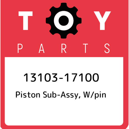 13103-17100 Toyota Piston sub-assy, w/pin 1310317100, New Genuine OEM ...
