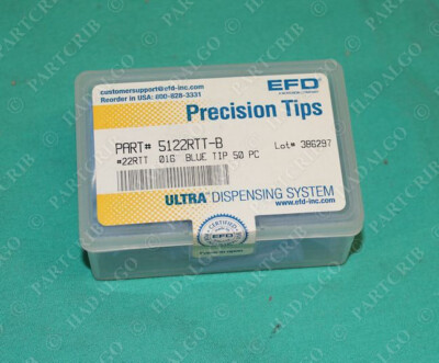 EFD 5122RTT-B Ultra Dispensing Precision Tip .016"-Blue 50 Count NEW | eBay