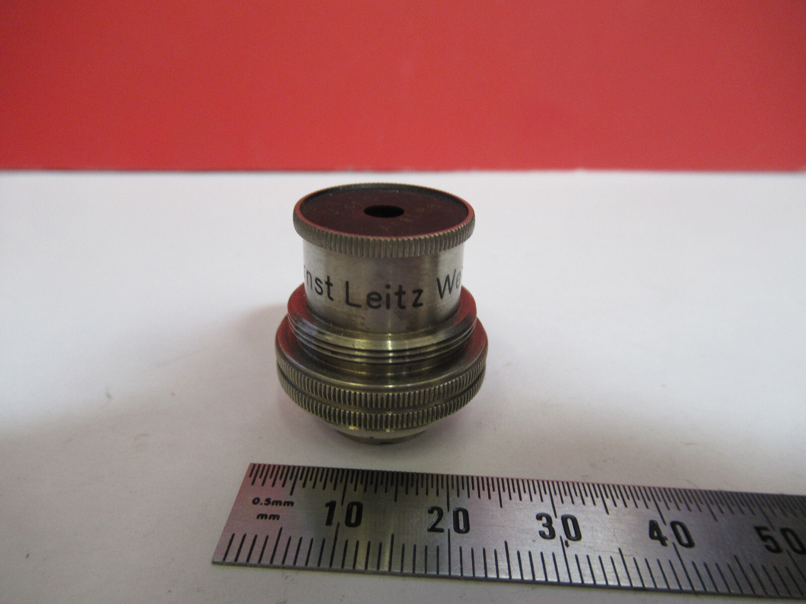 ANTIQUE ERNST LEITZ GERMANY 1X OBJECTIVE MICROSCOPE PART AS PICTURED G4 ...