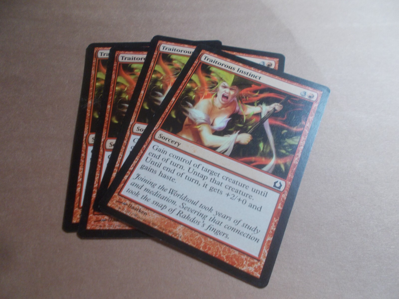 Traitorous Instinct x4 MTG Return to Ravnica Red Common Sorcery LP | eBay