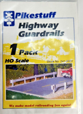 HO scale Detail Parts Highway Guardrails 1 Pack Pikestuff New 541-0003 ...