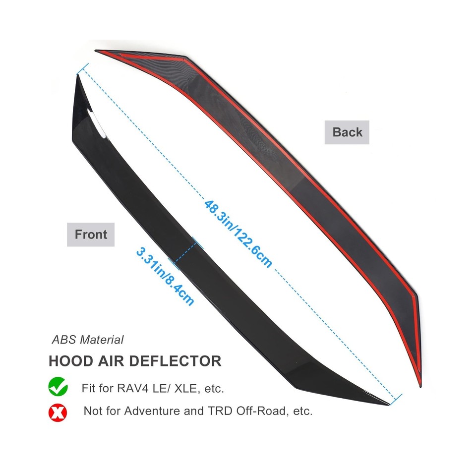 Hood Protector Bug Deflector Fit for Toyota RAV4 2019-2024, for Toyota ...