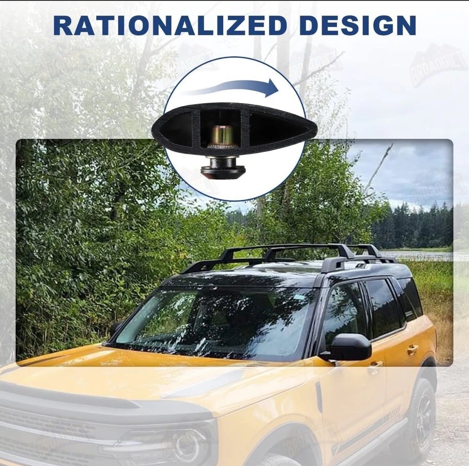 Cross Bars For Ford Bronco Sport Off Road 2021 - 2024 Roof Rack Rails ...