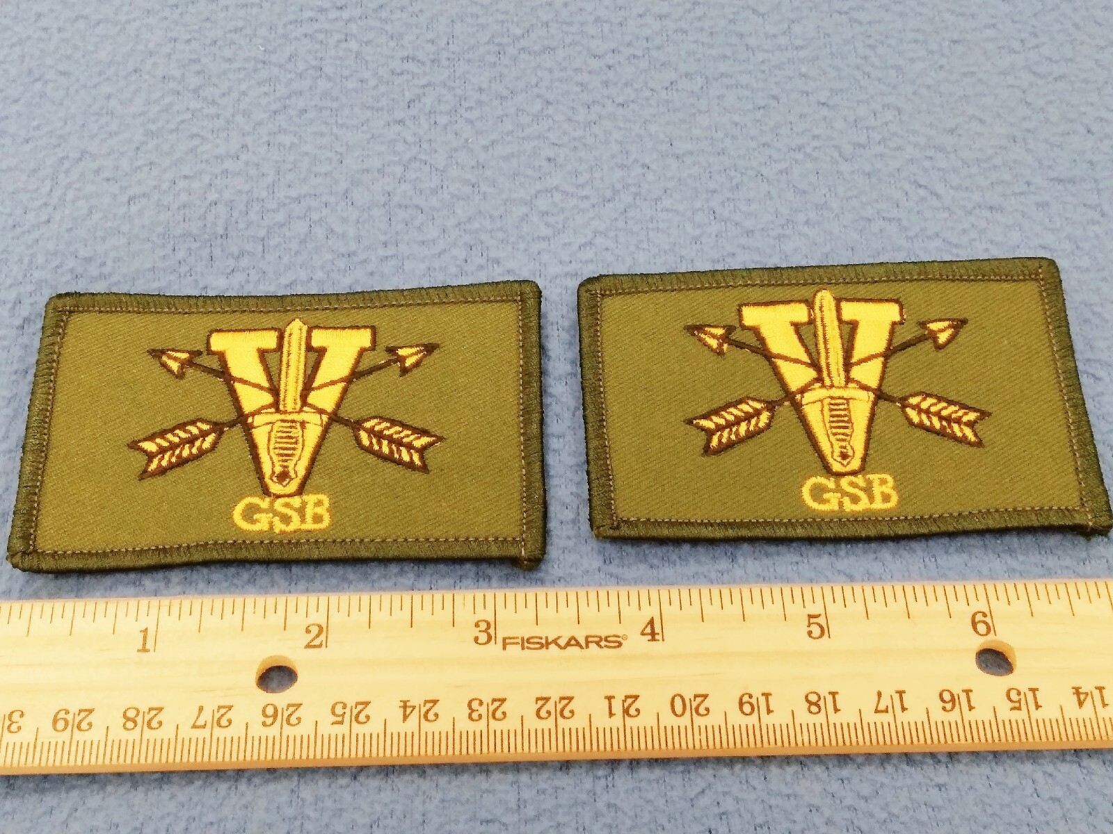 PAIR OF - Special Forces GSB PATCHES - GREEN - HOOK BACKS - NEW | eBay