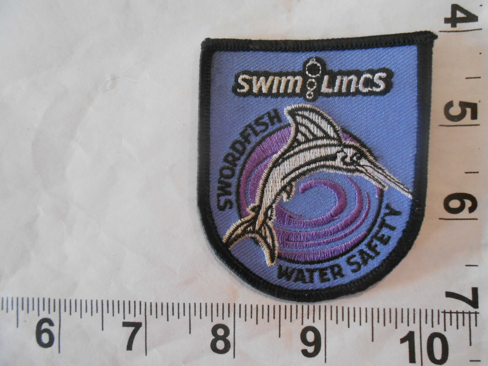 SWIM LINCS SWORDFISH WATER SAFETY Patch with FREE shipping | eBay