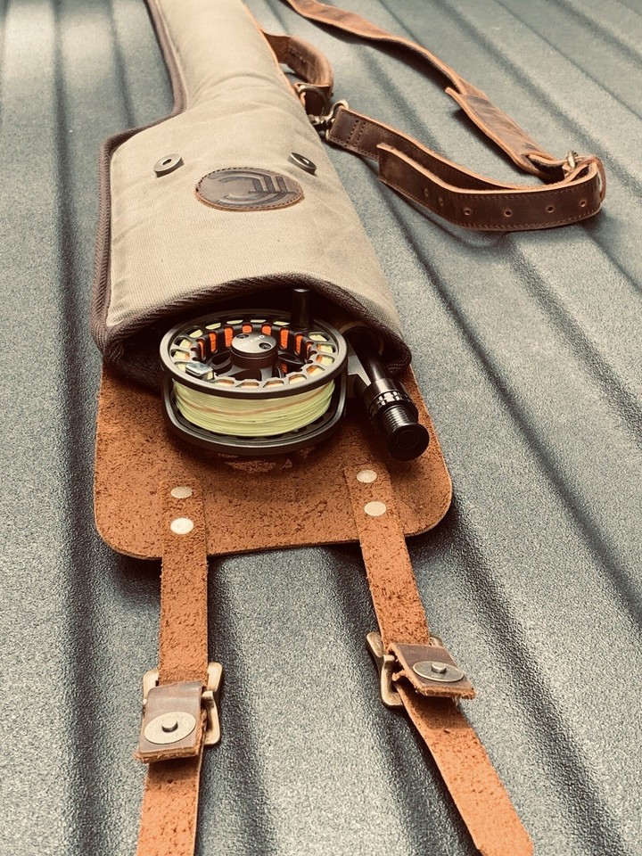 Fly Fishing Rod Case - Canvas leather | eBay
