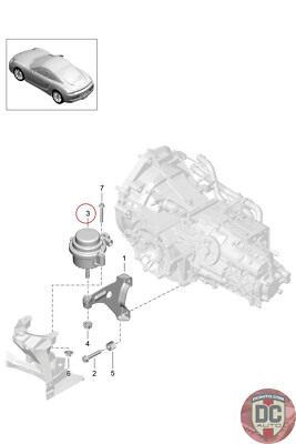 2012-2016 Porsche Boxster Cayman Transmission Mount PADM 98137505904 | eBay