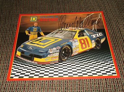 Kenny Wallace #81 Square D Ford AUTOGRAPH photo postcard hero card | eBay