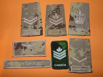 Canada lot of different modern ranks + name tags | eBay