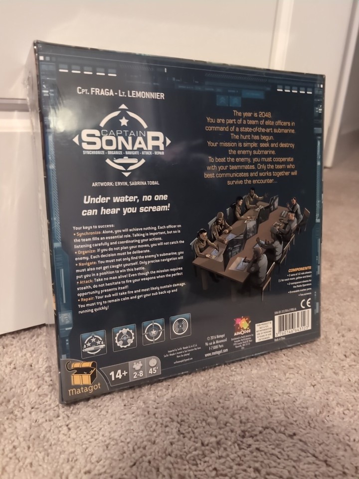 MATAGOT Captain Sonar Board Game (2016) Factory Sealed/Brand New | eBay