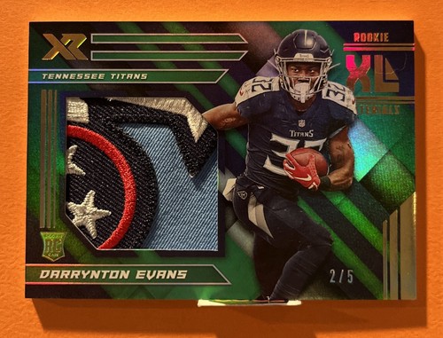 2020 Panini XR - Darrynton Evans RXM-34 Sick TITANS PATCH 4 Colors #’d ...