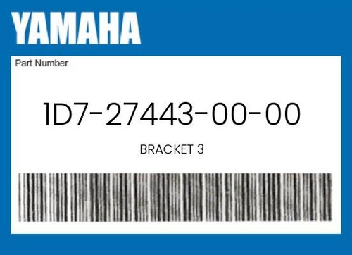 Yamaha Genuine Bracket 3 - 1D7-27443-00-00 | eBay