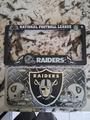 Vintage NFL License Plate and Frame RAIDERS NATION!!!! | eBay