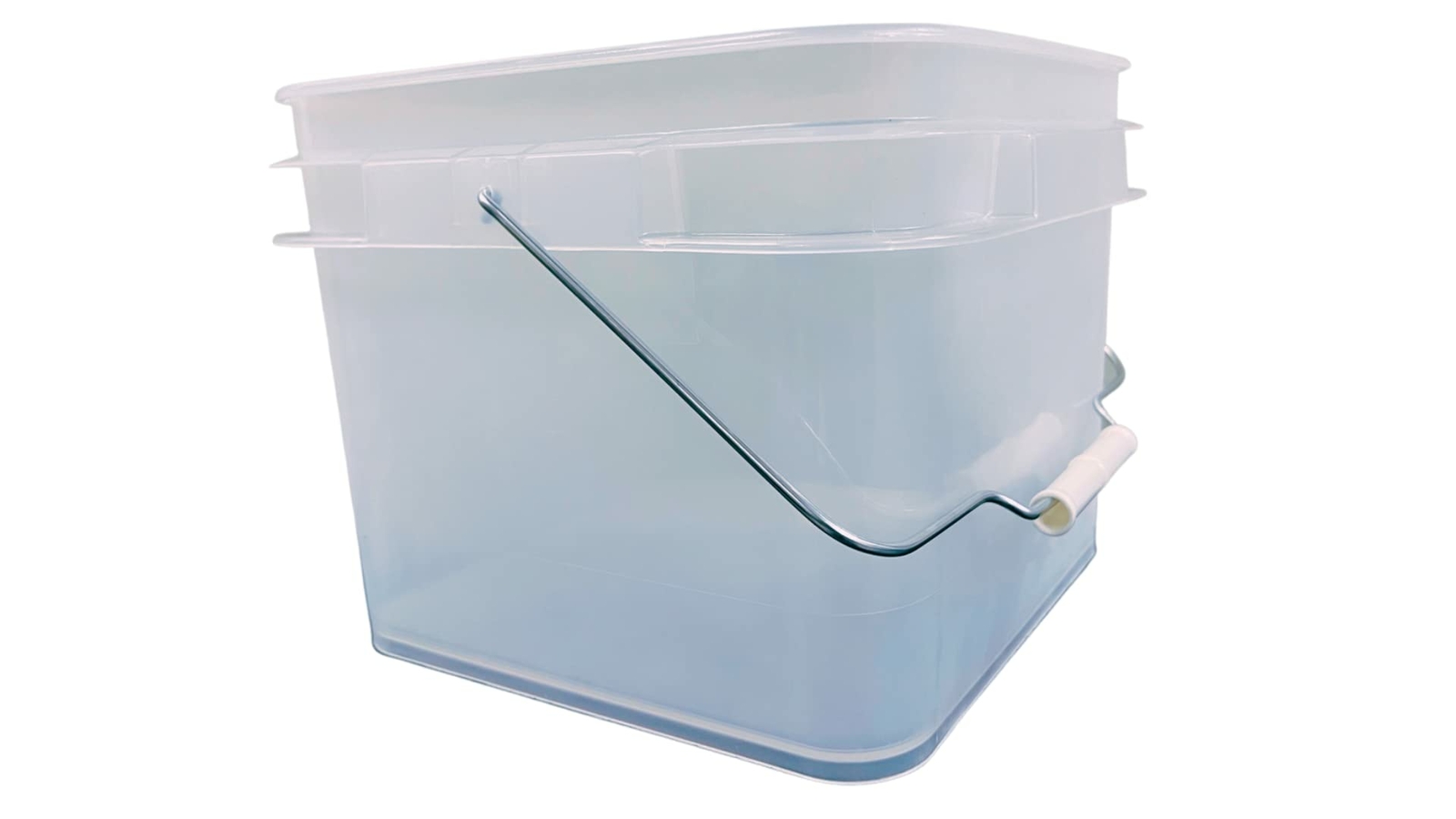 2 Gallon Square Food Grade Bucket Container Pail with Lid- 3 PACK- Made ...