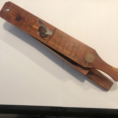 Custom Turkey Call By Dick Kirby, Boat Paddle, With 1901 Indian Head ...