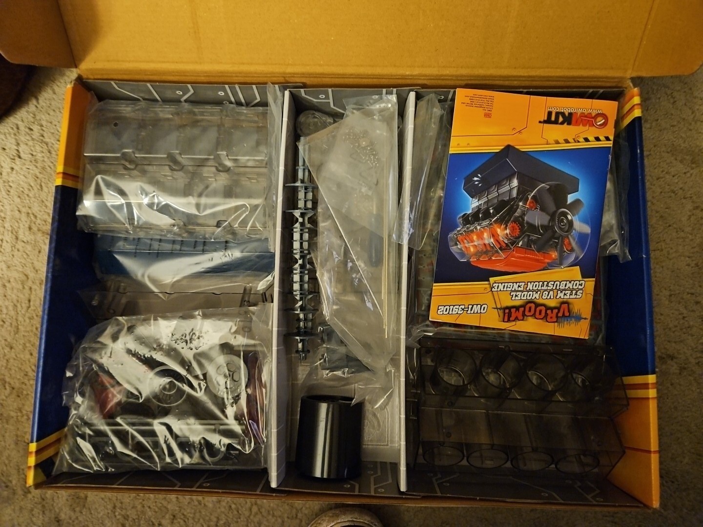 OWI Robotics Vroom Stem V8 Model Combustion Engine for sale online | eBay