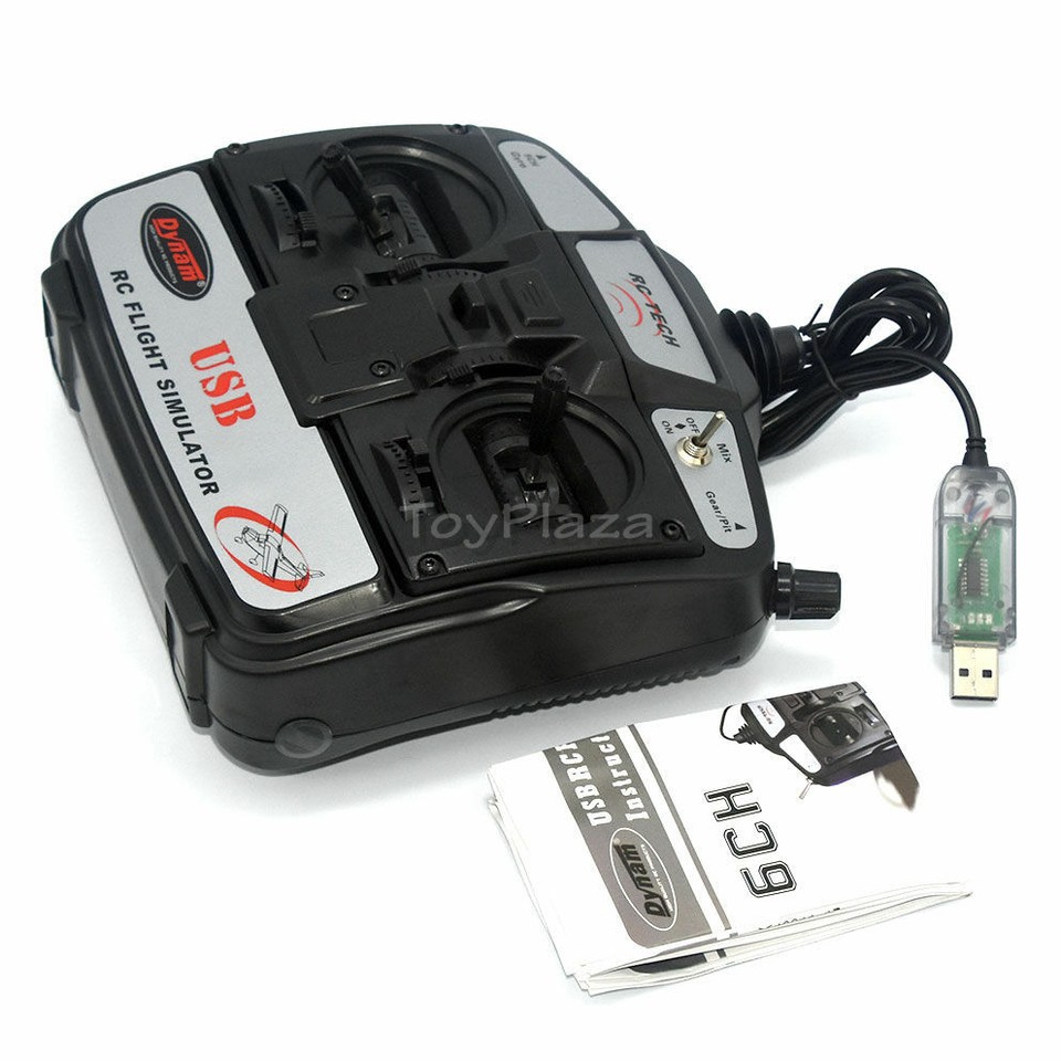 Dynam 6Ch USB FMS RC Model Flight Simulator Helicopter Airplane Mode 2 ...
