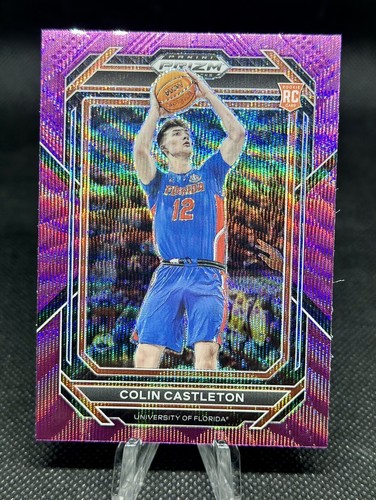 2023 Panini Prizm Draft Picks #45 Colin Castleton Purple Wave Prizm RC ...