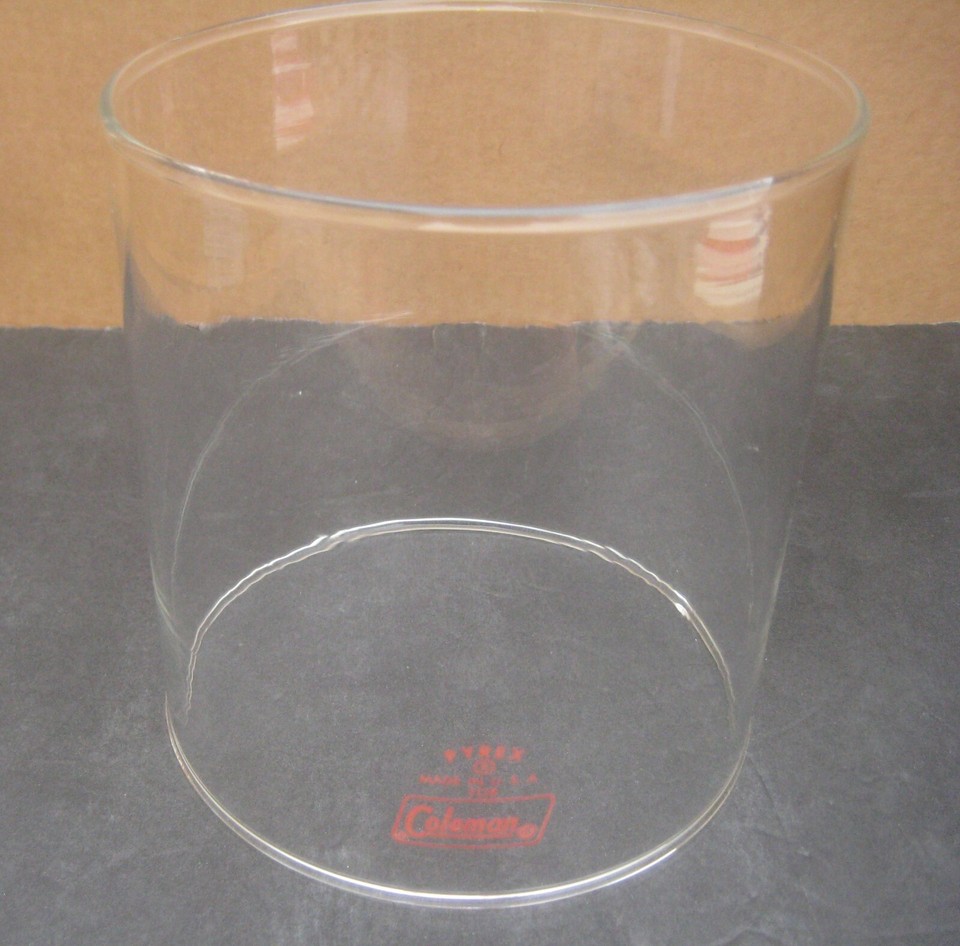 Coleman Lantern Globe Red Logo Pyrex 220/228 Series Vintage *FREE ...
