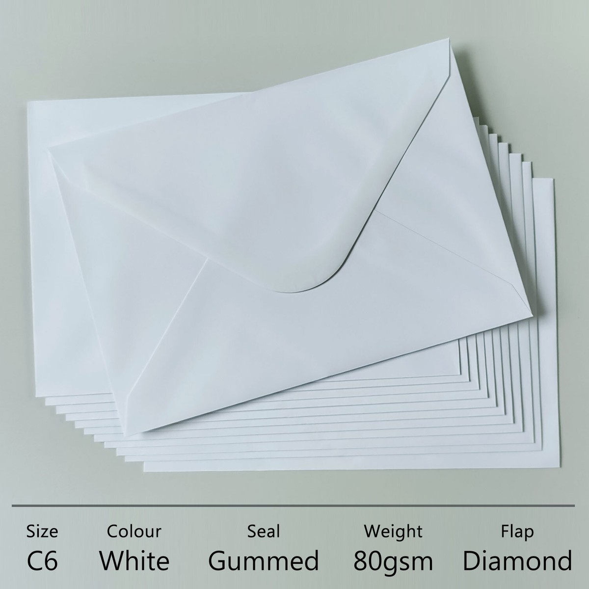 Invitation Envelopes White Colorplan China White Boxed In 50's