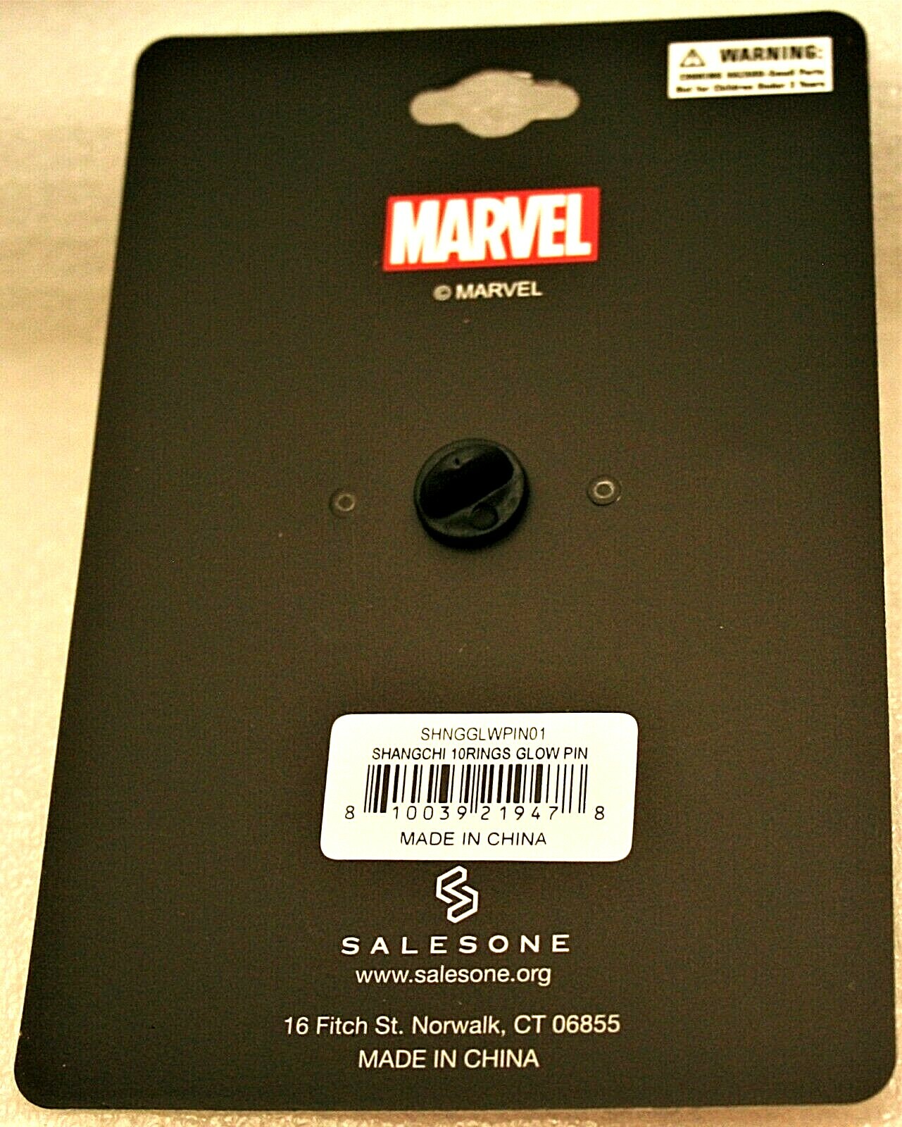 Marvel Studios Shang-Chi Legend Of Ten Rings Glow In The Dark Logo Pin ...