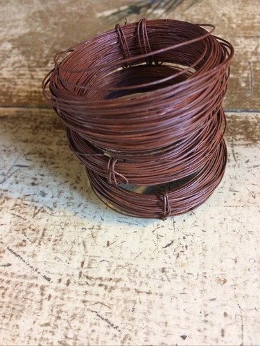 3 Rolls 24 Gauge Primitive Rust Rusty Tin Wire 150ft Holiday Craft ...