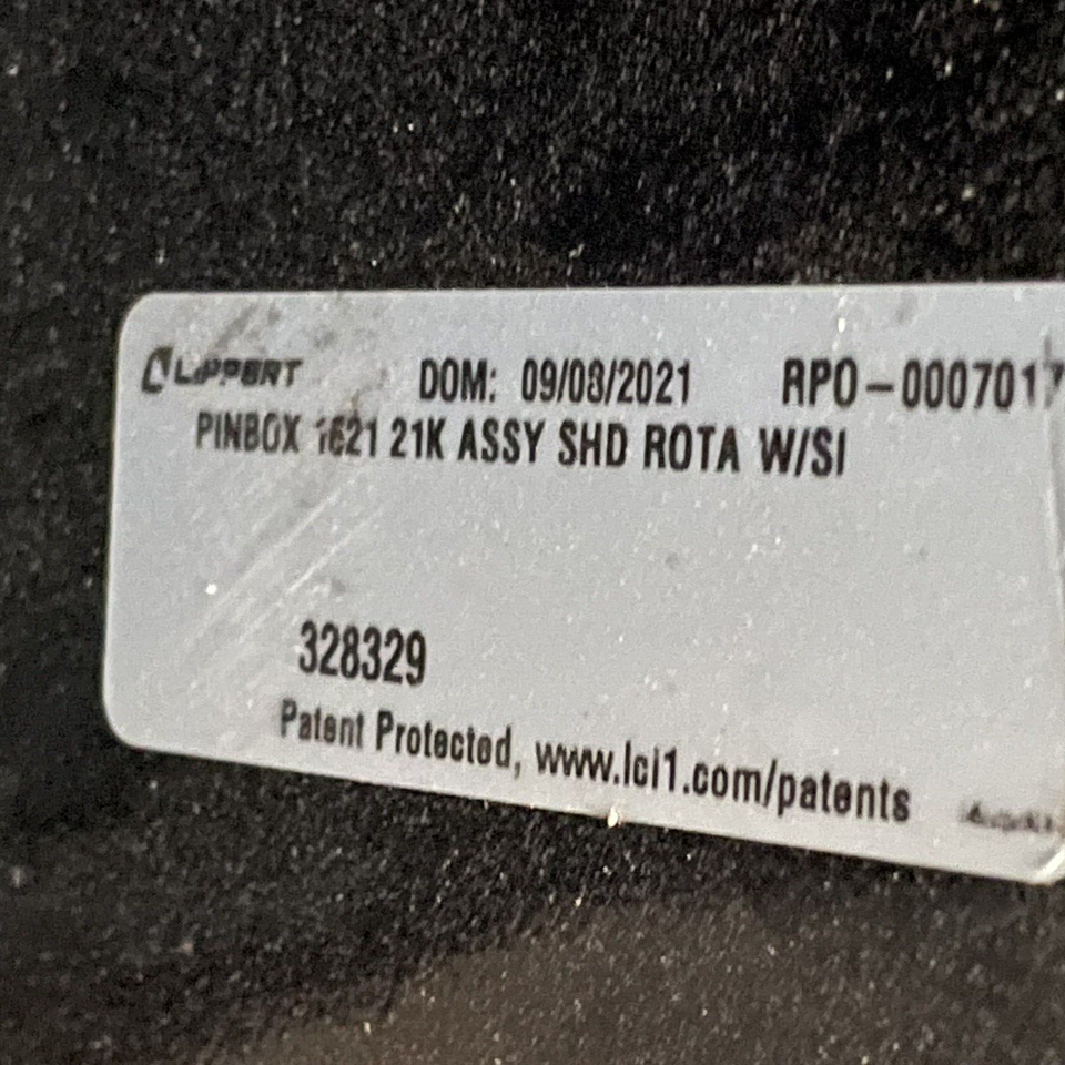 Lippert Components 328329 Rota-Flex 1621 SHD Pin Box - 21K