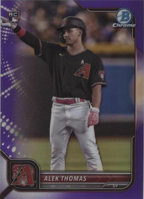 2022 Bowman Chrome - Alek Thomas #76 Purple Refractor /250 (RC) for ...