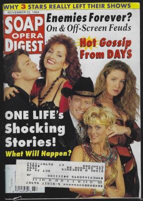 Soap Opera Digest November 22, 1994 One Life Shocking Ellen Dolan Keith ...