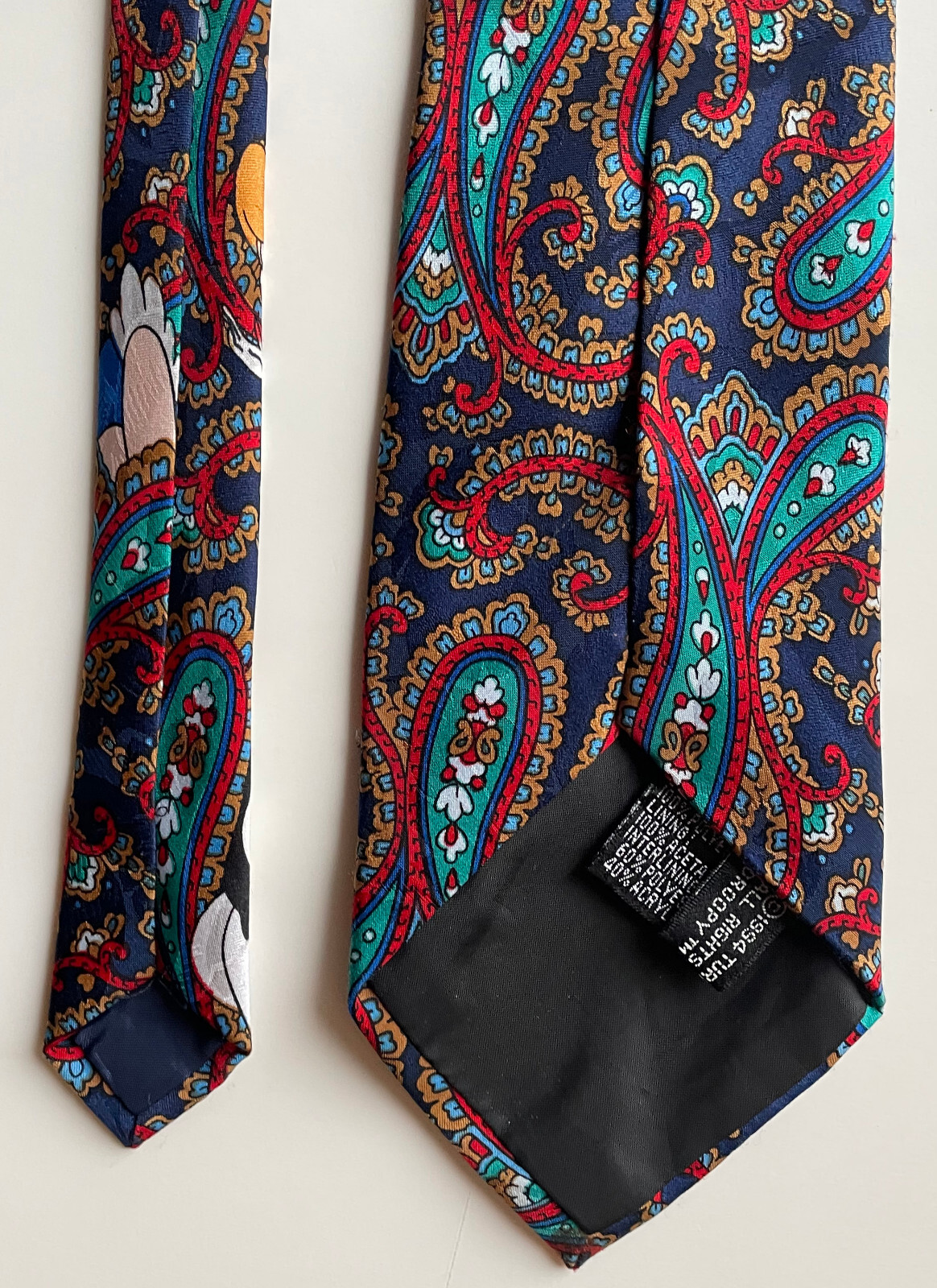 Droopy Dog Cartoon Tie Paisley Necktie Turner Enterta… - Gem