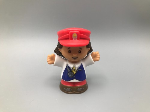 Fisher Price Little People Friendly Passenger TRAIN CONDUCTOR Figure ...