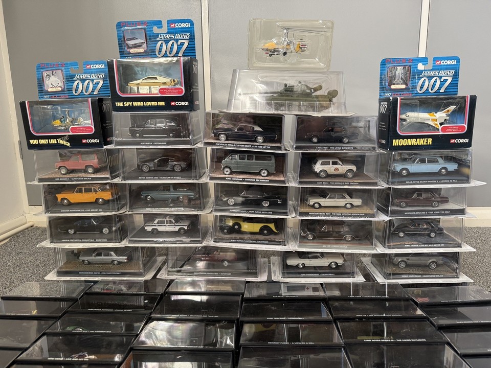 Large James Bond 007 Die-Cast Car Collection Job Lot - Inc. Boxed ...
