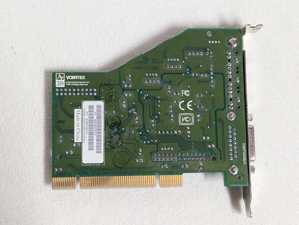 Vtg PCI 3D Sound Card Aureal AU8830 Vortex 2 BA88ST30A-02 BA88ST20A-02 ...