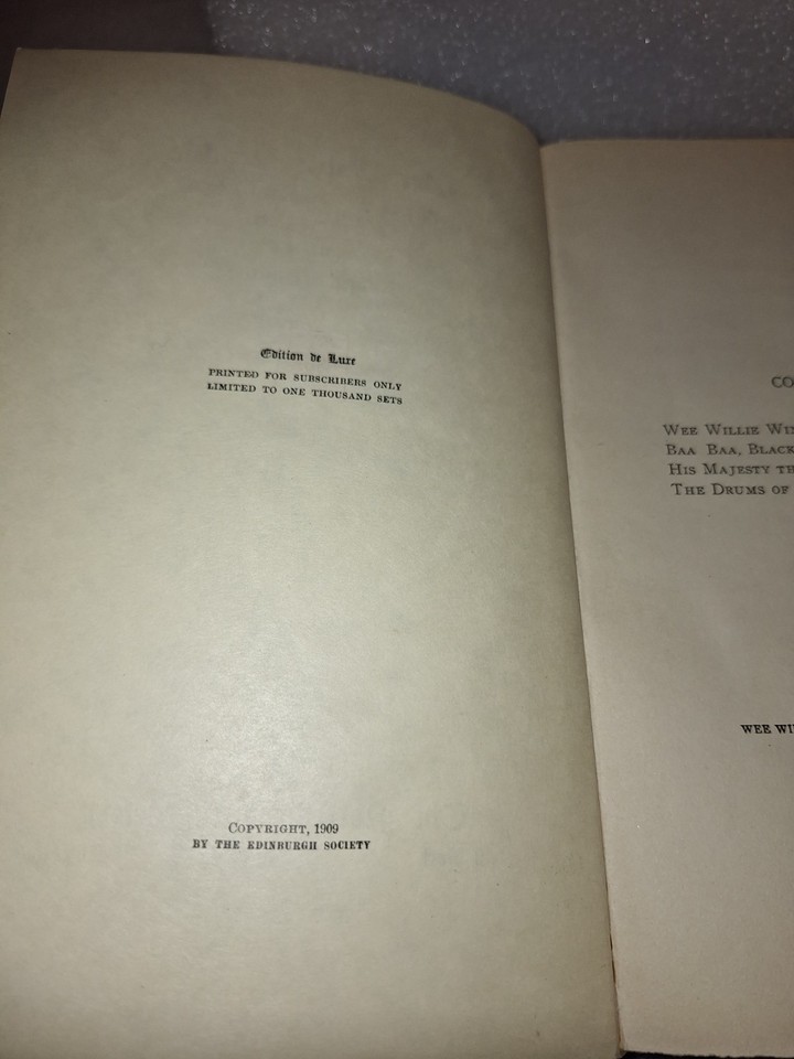 Rudyard Kipling books 1909 edition deluxe Mine Own People / Wee Willie ...