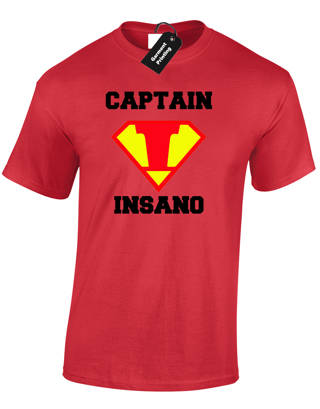 CAPTAIN INSANO MENS T-SHIRT FUNNY WATERBOY BOBBY BOUCHER RETRO CLASSIC ...