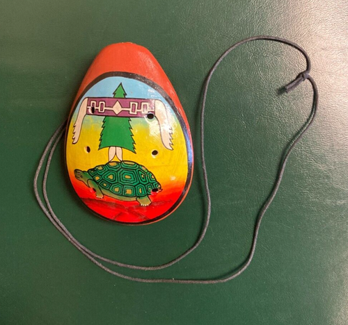 Native American Mexico Turtle Whistle Colored Shell | eBay