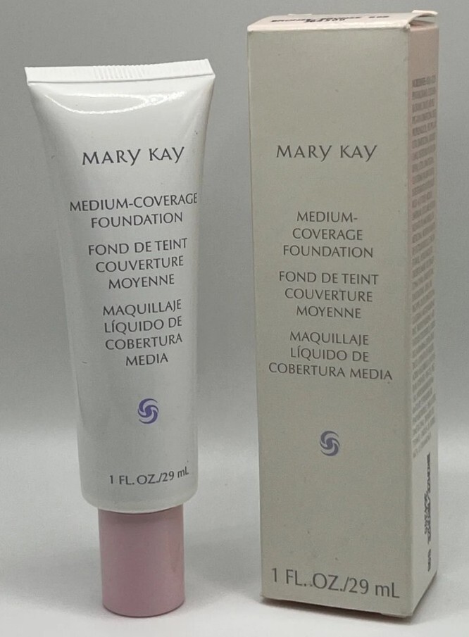 Mary Kay Medium Coverage Liquid Foundation Ivory 202 356800 Pink Cap NIB | eBay