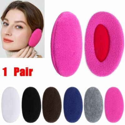 Bandless Earmuffs Ear Warmers Fleece Ear Covers Winter Ear Muffs Unisex ...