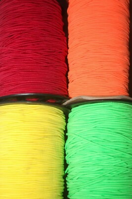 Clearance 20 yards ROUND soft stretch elastic red blue pink brown 1/8 1 ...
